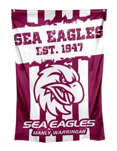 Official NRL Wall Cape Banner Flag 90 cm x 150 cm! All Teams Available!