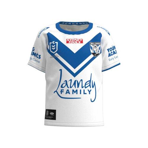 Canterbury Bulldogs NRL 2024 Infants/Toddlers Home Jersey Set Sizes 0-4!